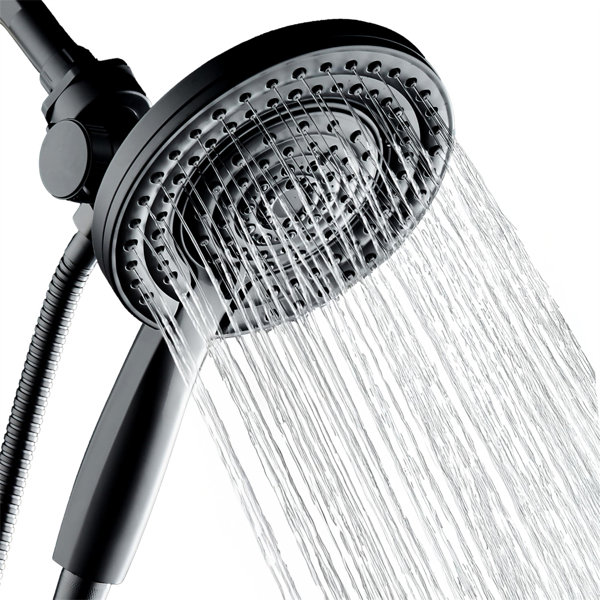 XINGRUISI Dual-Function Shower Head With Diverter & Anti-Clog Nozzles – 60" Hose Included | Wayfair
